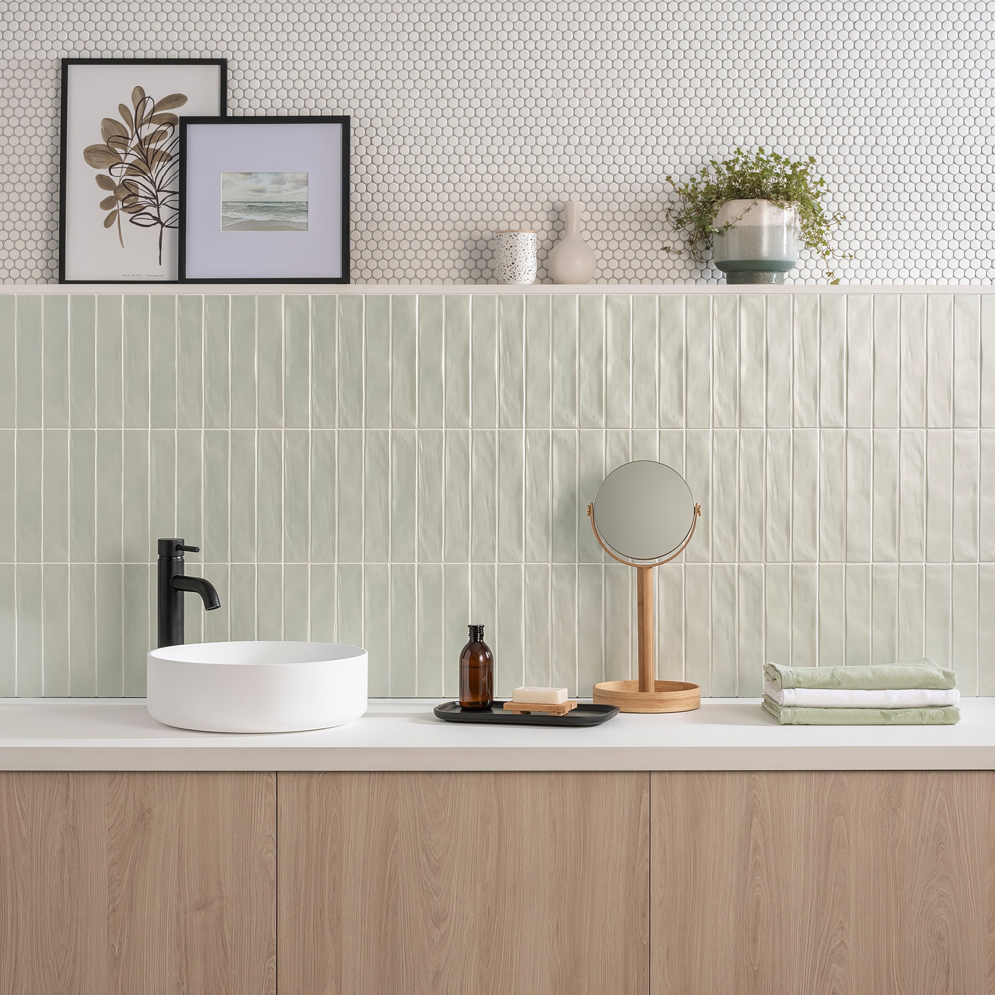 Sherbet Green Brick - Hyperion Tiles