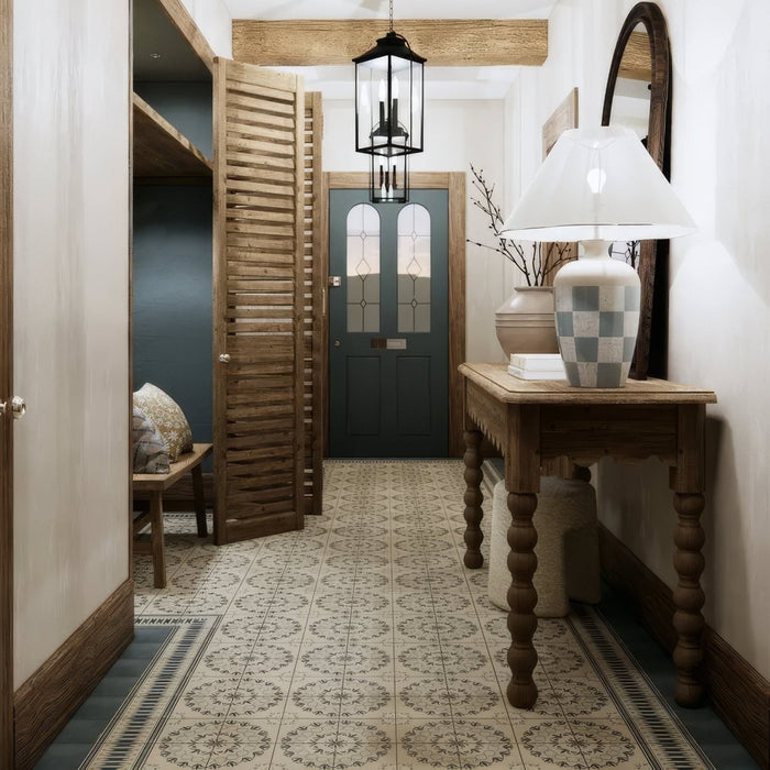 Adventuras Ziggy Border Blue Porcelain from Hyperion Tiles