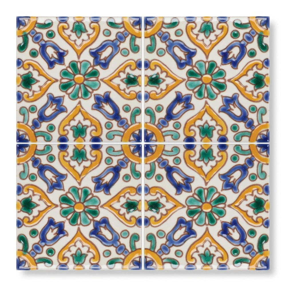 Andalucia Medina 10x10cm Patterned Wall Tile | Hyperion Tiles