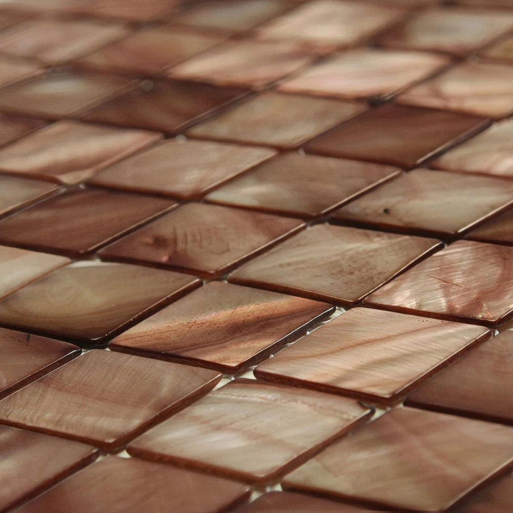 Antique Brass 25mm Square from Hyperion Tiles