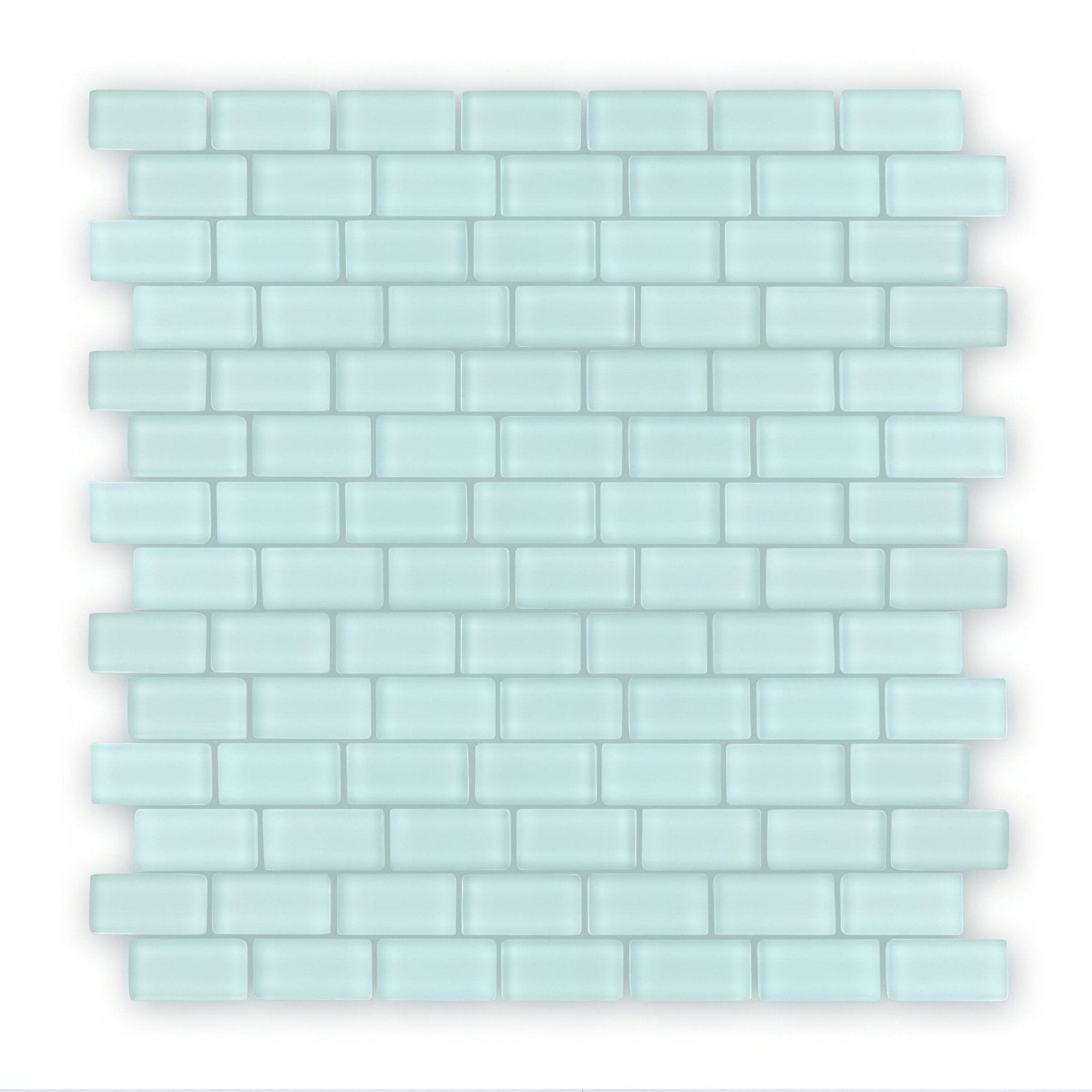 Aurora Mini Brick Green Mosaic from Hyperion Tiles