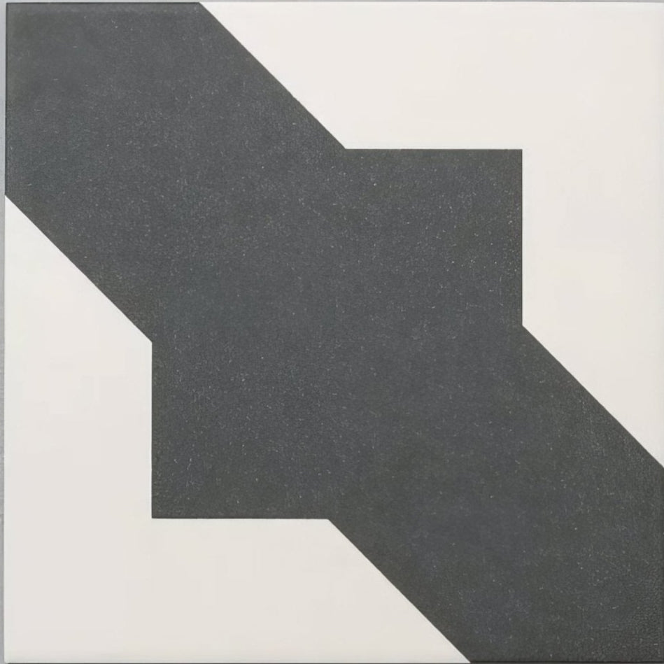 Bert & May Black Crosses Porcelain from Hyperion Tiles