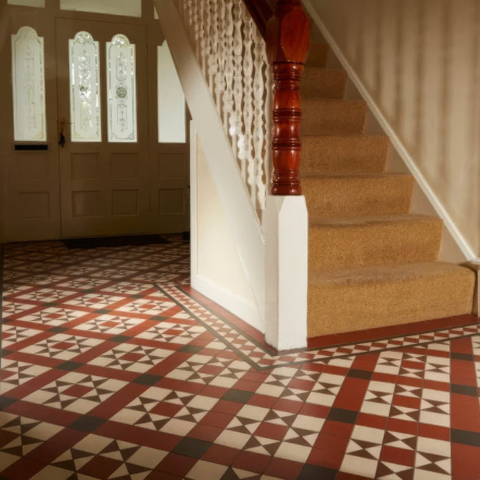 Blenheim Black, Brown, Red & White from Hyperion Tiles