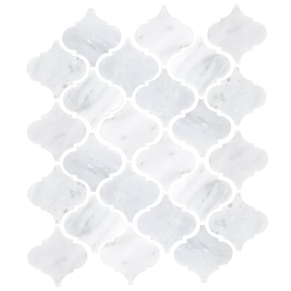 Fired Earth East Hampton Arabesque Marble Mosaic | Hyperion Tiles