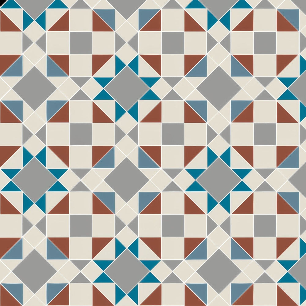 Eltham Blue and Red from Hyperion Tiles