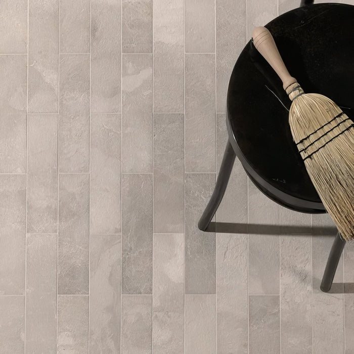 Enki Limestone Parquet Velvet Finish from Hyperion Tiles