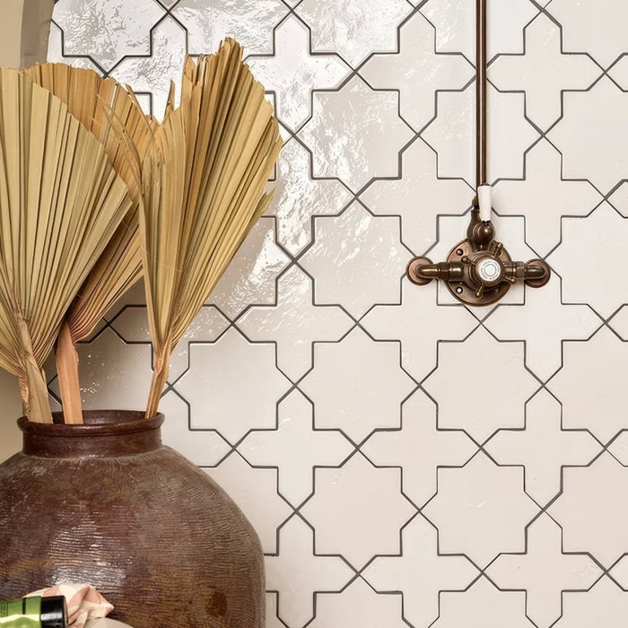 Fez Porcelain Star White from Hyperion Tiles