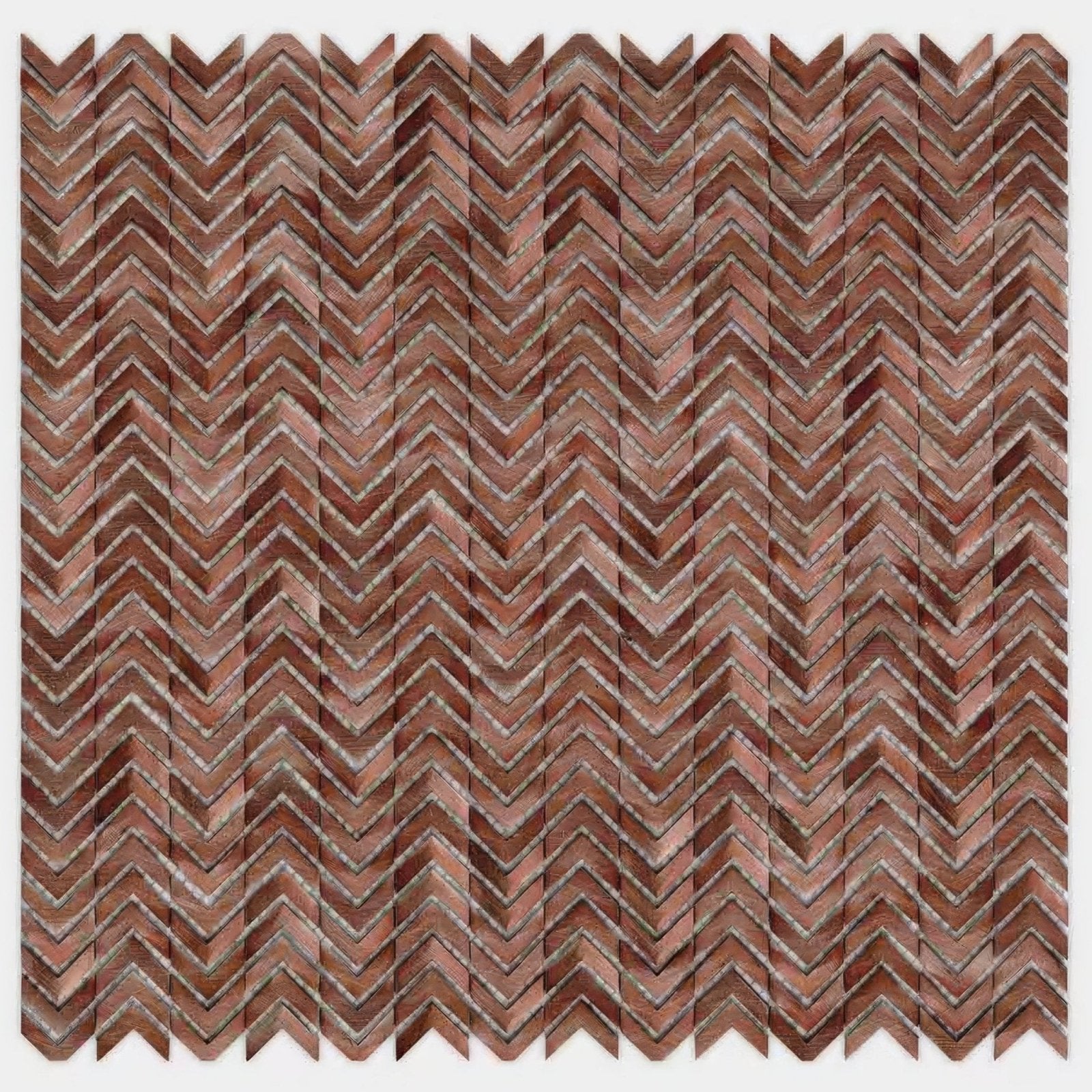Gravity Aluminium Arrow Copper Mosaic from Hyperion Tiles