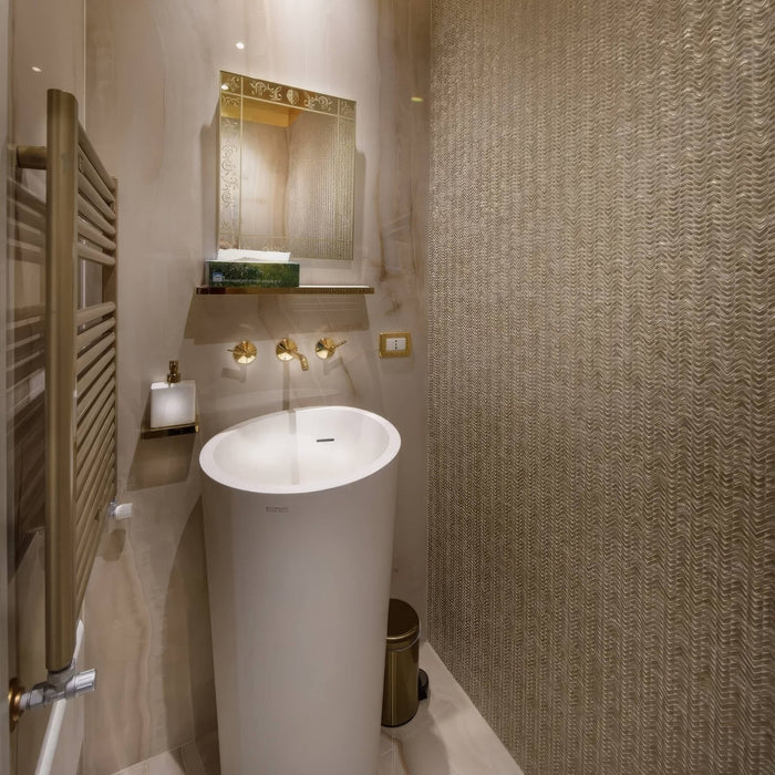 Gravity Aluminium Arrow Gold Mosaic from Hyperion Tiles