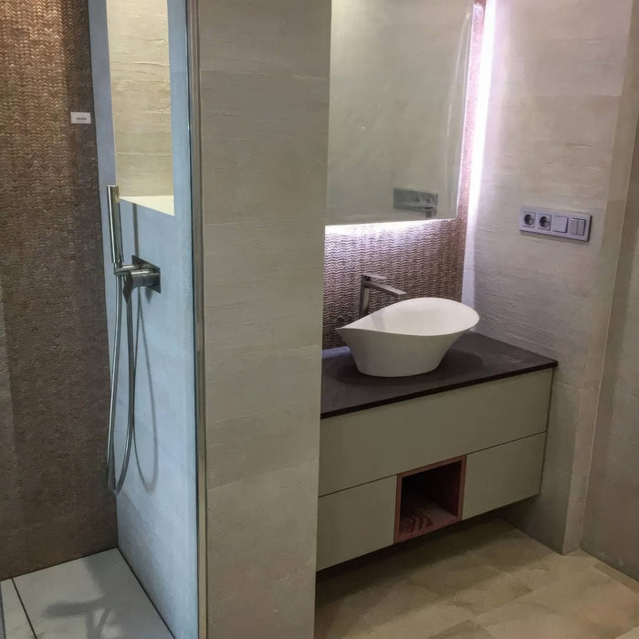 Gravity Aluminium Arrow Gold Mosaic from Hyperion Tiles