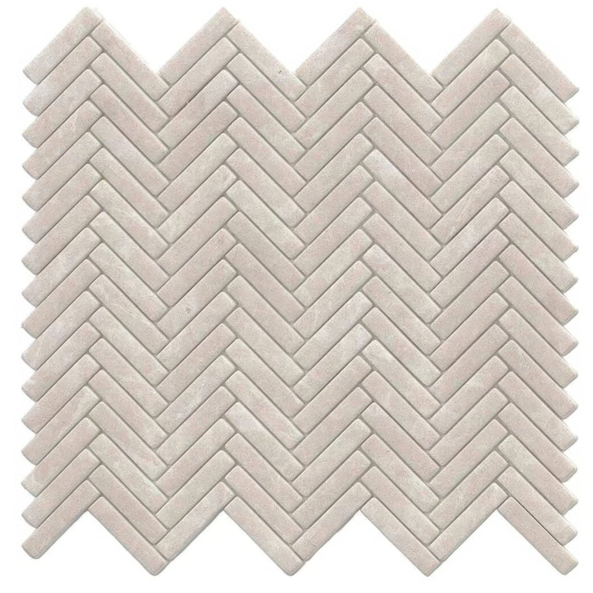 Herringbone Mystic Beige Mosaic from Hyperion Tiles