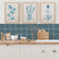 Kelmscott Emery Blue Patterned Tile from Hyperion Tiles