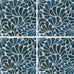 Kelmscott Emery Blue Patterned Tile from Hyperion Tiles