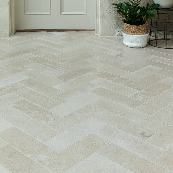 Buscot Limestone Brick Velvet Finish from Hyperion Tiles