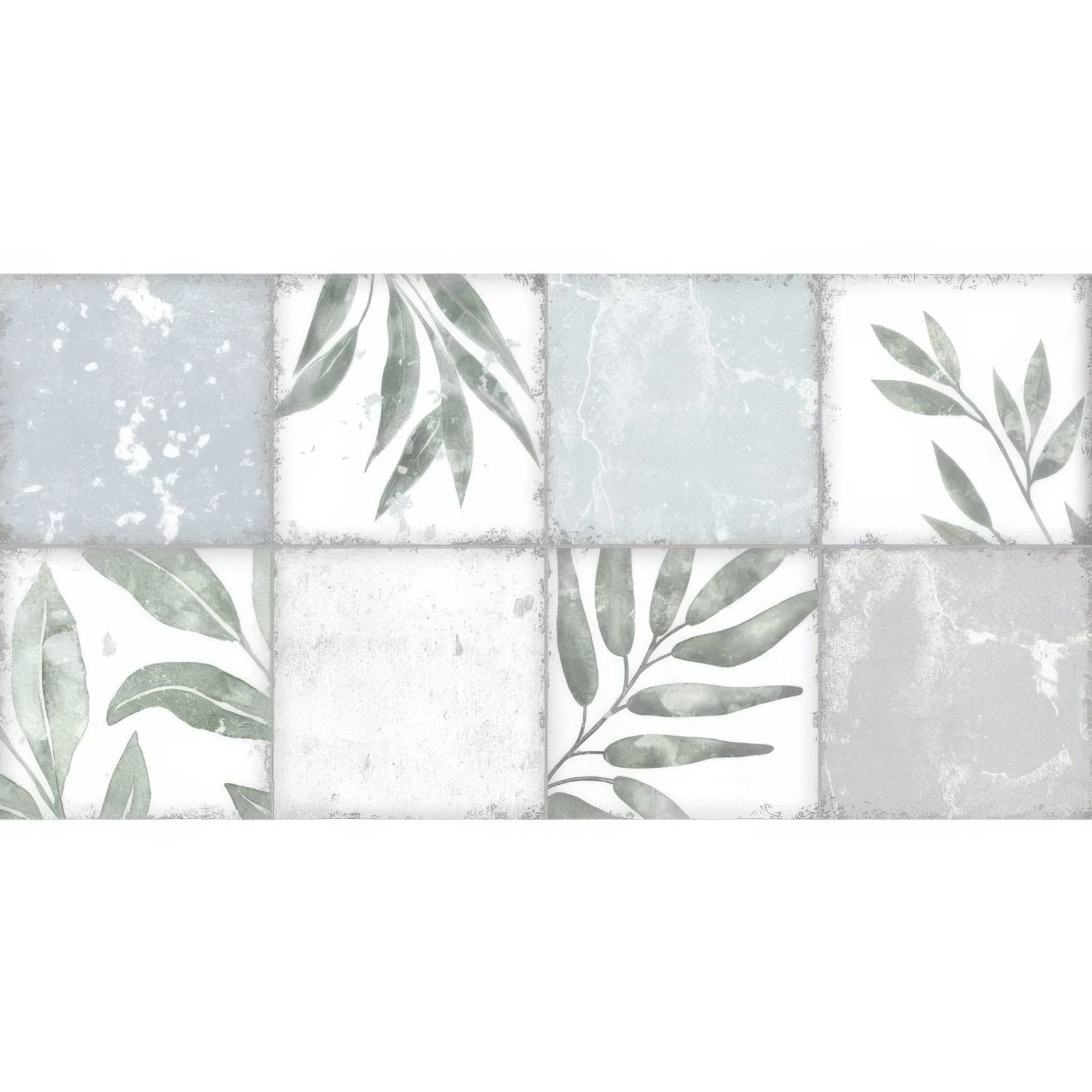 Patchwork Botanical Iris from Hyperion Tiles