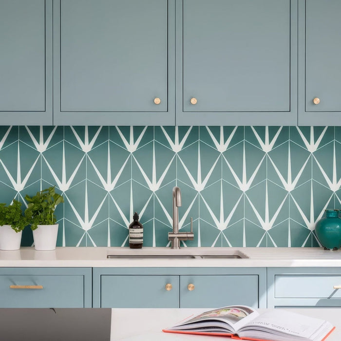 Portare Lily Pad Porcelain Eucalyptus from Hyperion Tiles