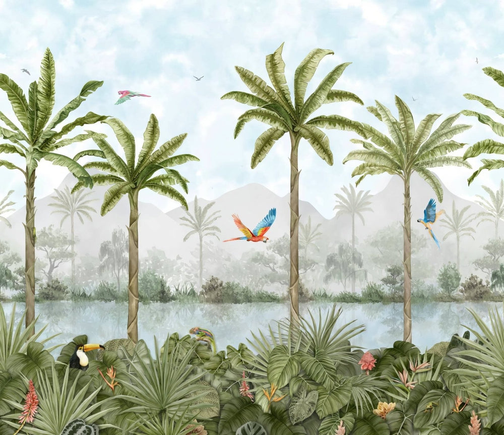 Tropical Oasis Panel A from Hyperion Tiles