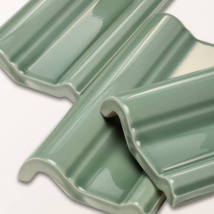 Wall Ceramic Cabbage Green Dado from Hyperion Tiles