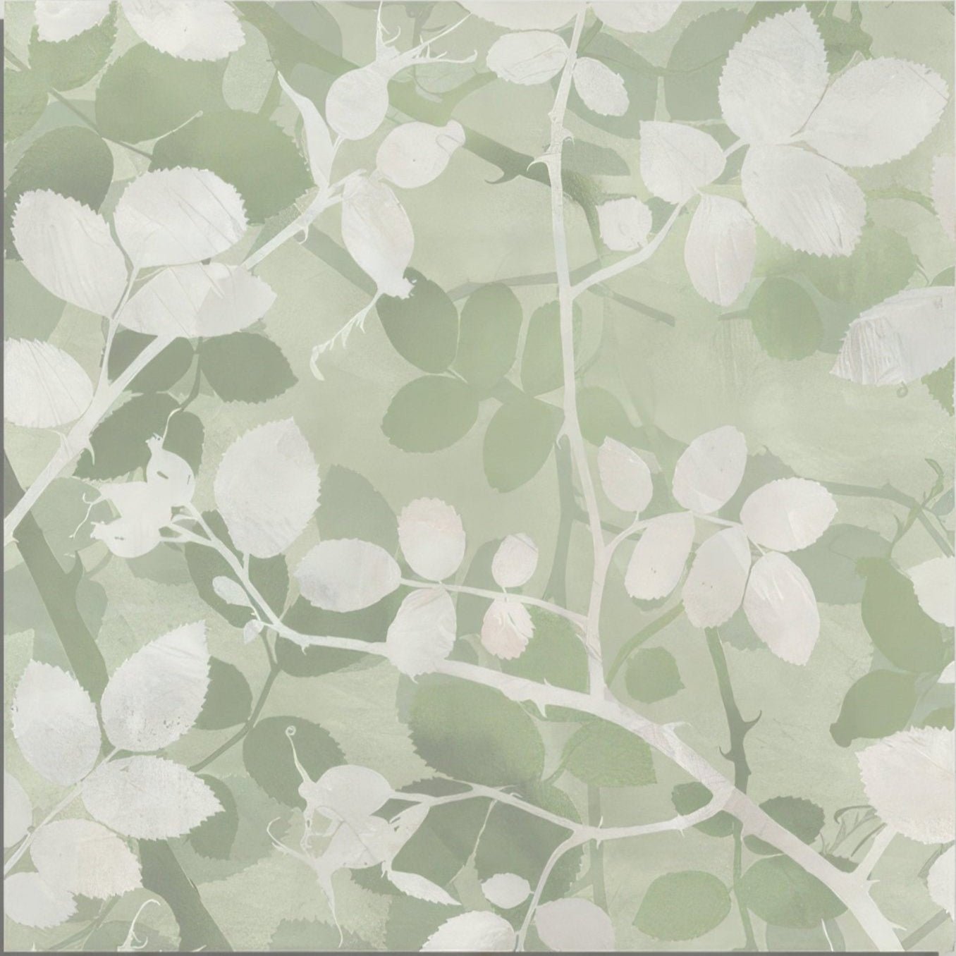 Wild Botanicals Porcelain Green By Clarissa Hulse from Hyperion Tiles