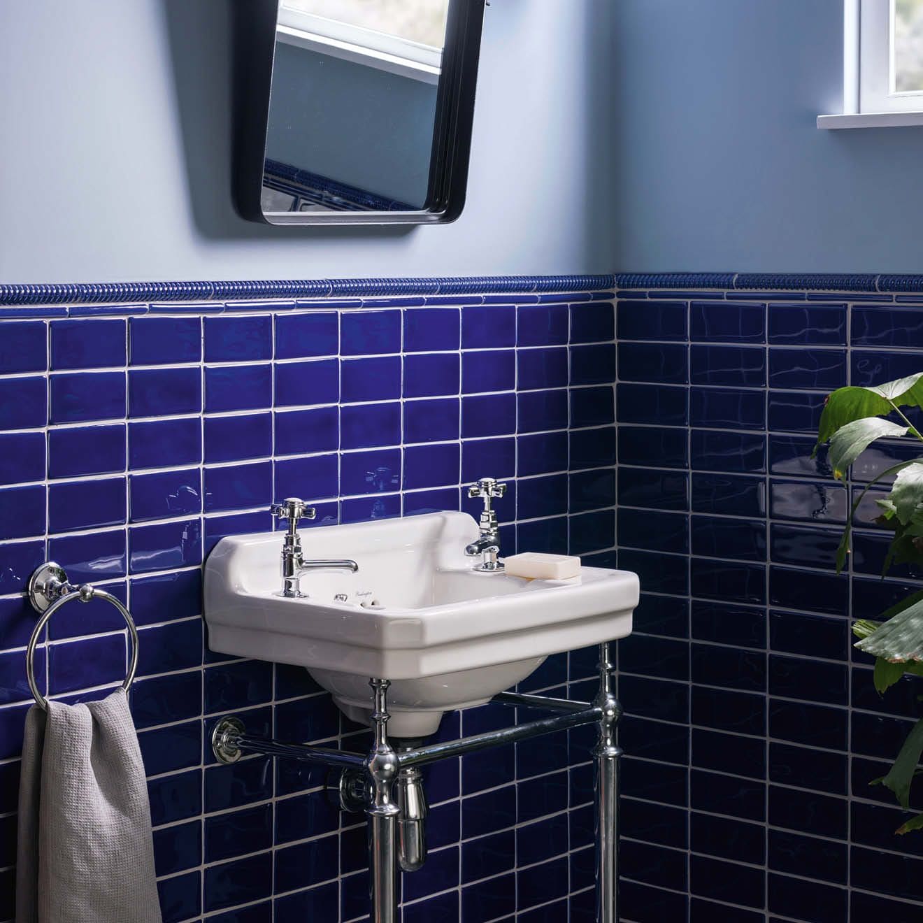 Cobalt Blue Half Tile | Hyperion Tiles