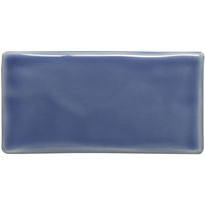 Periwinkle Half Tile - Classic Blue Ceramic Gloss Finish – Hyperion Tiles