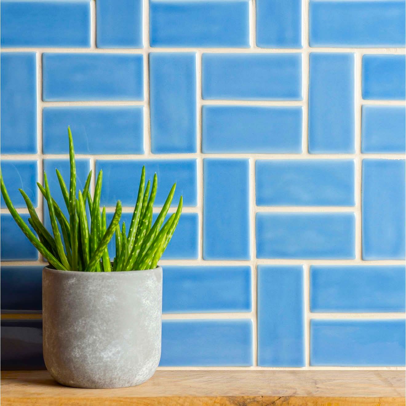Periwinkle Half Tile - Hyperion Tiles