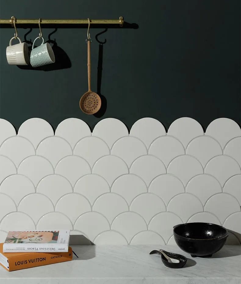 Riverlands Scales Ceramic Chalk Stream - Hyperion Tiles