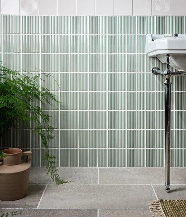Tunstall Ceramic Fern Fluted Brick - Hyperion Tiles